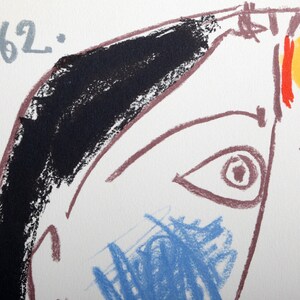 Pablo Picasso, Tete Appuyee Sur Les Mains II, Lithograph on Arches ...