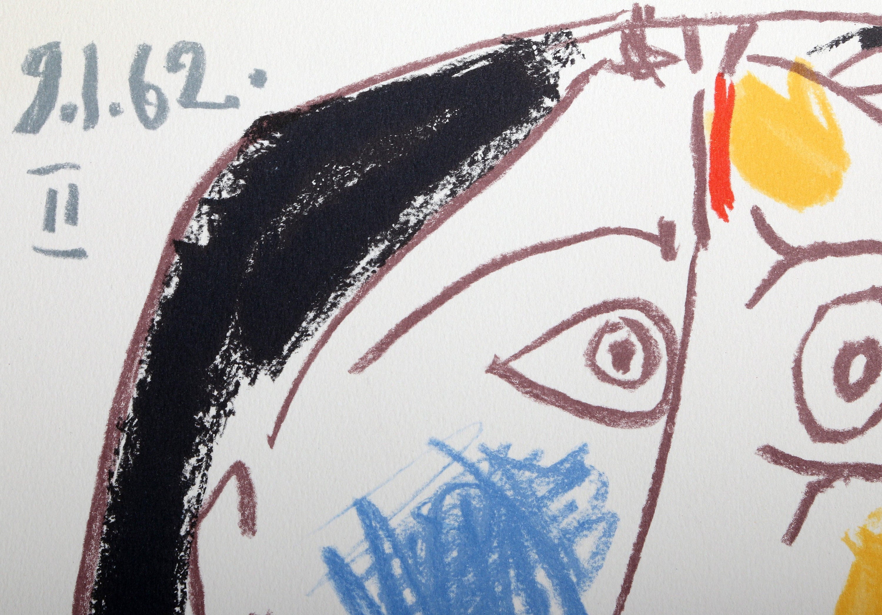 Pablo Picasso, Tete Appuyee Sur Les Mains II, Lithograph on Arches ...