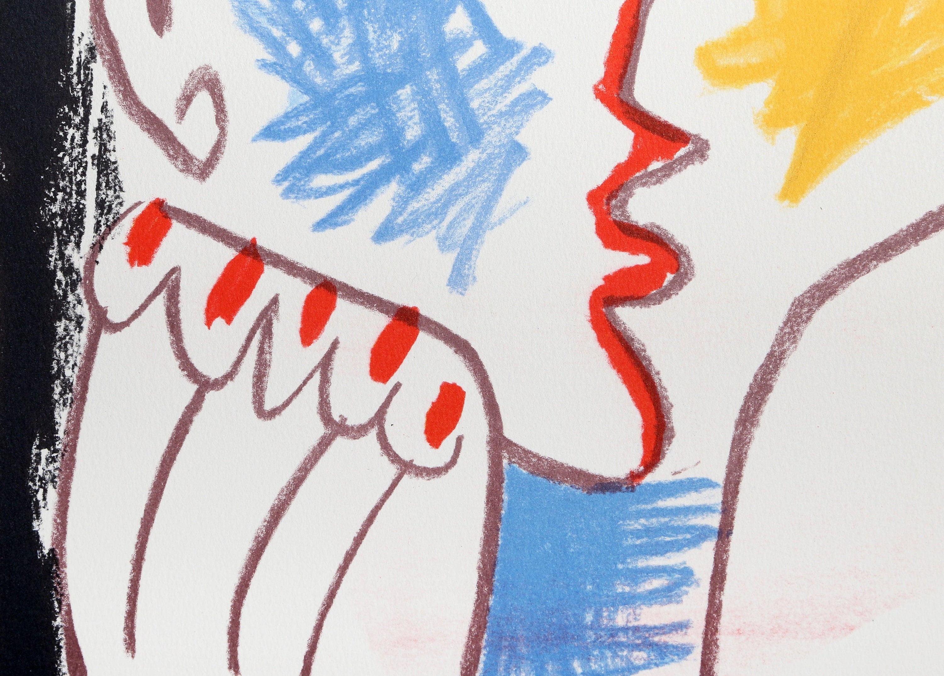 Pablo Picasso, Tete Appuyee Sur Les Mains II, Lithograph on Arches ...