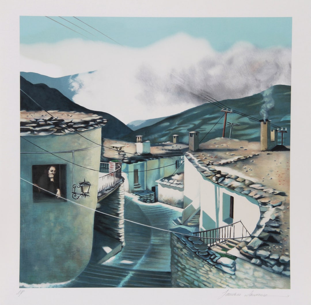 Capileira by Sandra Lawrence Lithograph 1978 - Etsy