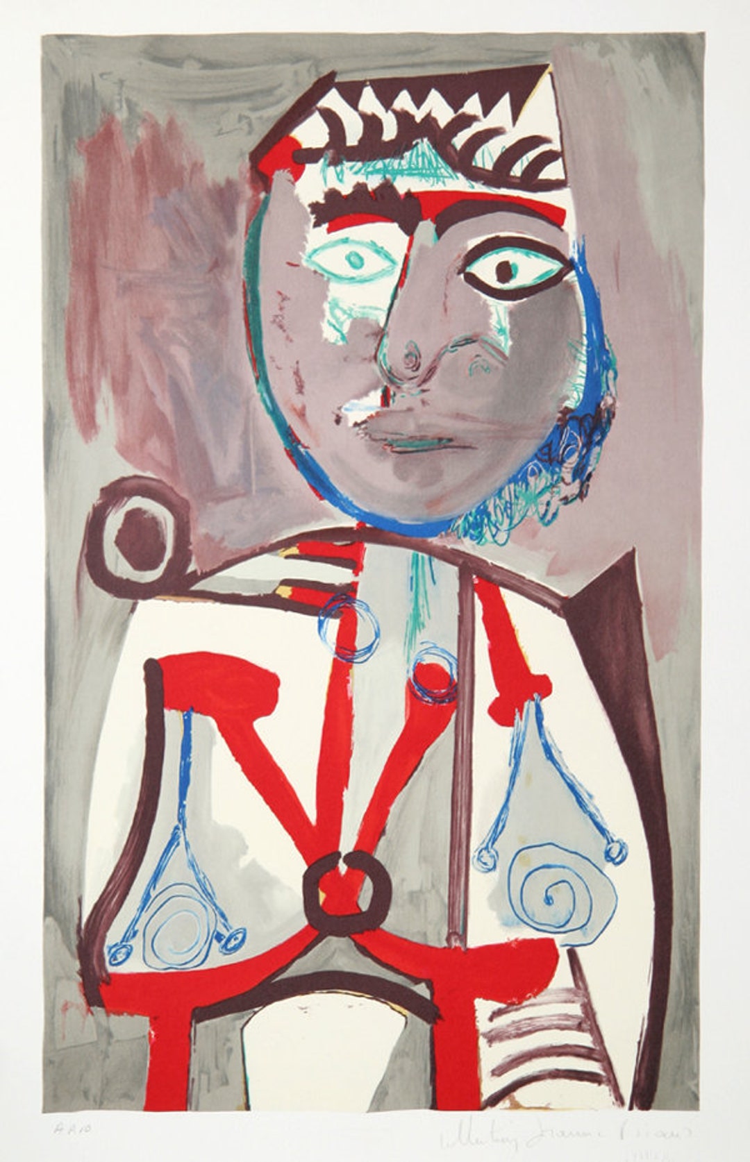 Personnage, Pablo Picasso after, Marina Picasso Estate Lithograph ...