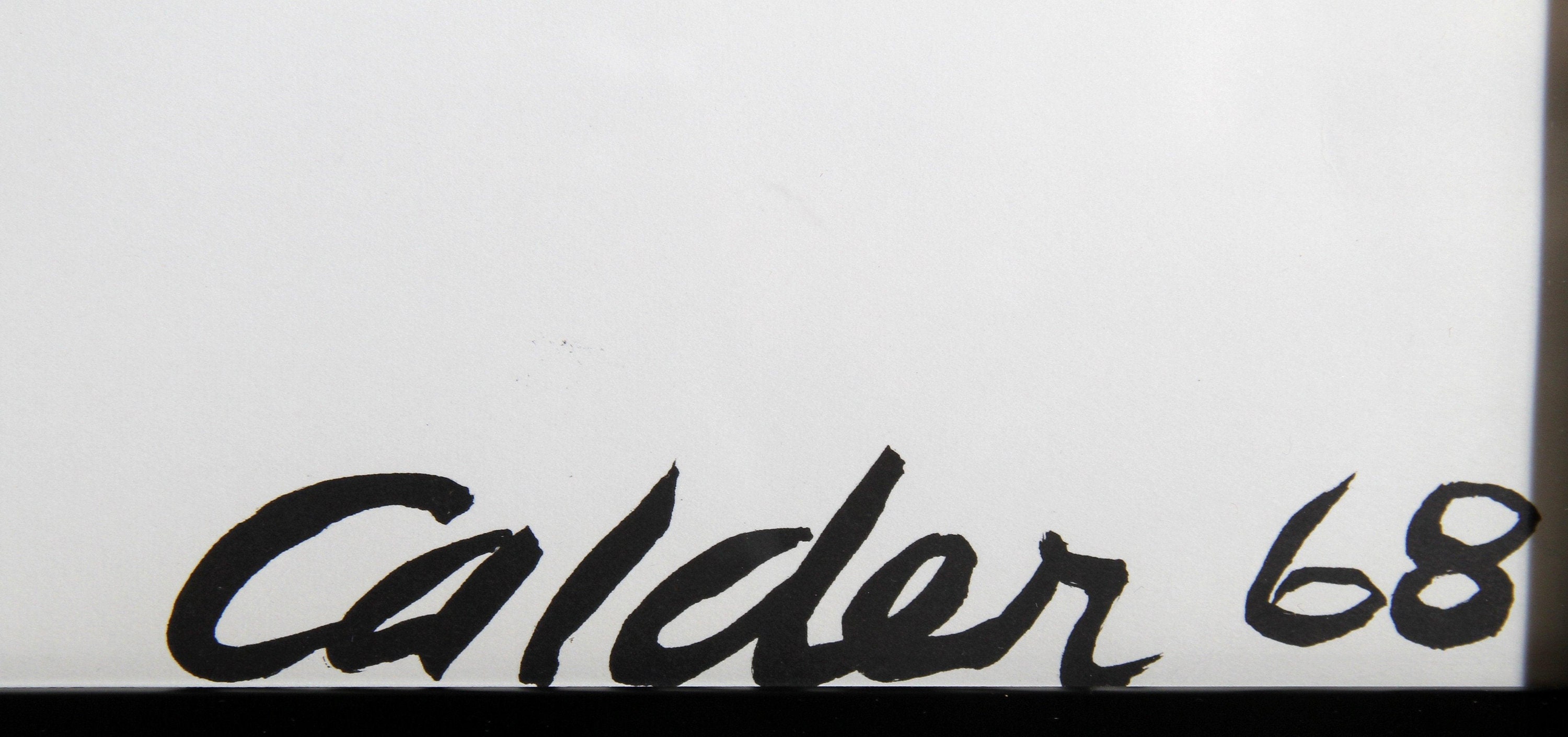Alexander Calder, Red Sun, Lithograph, Signed in the Plate - Etsy