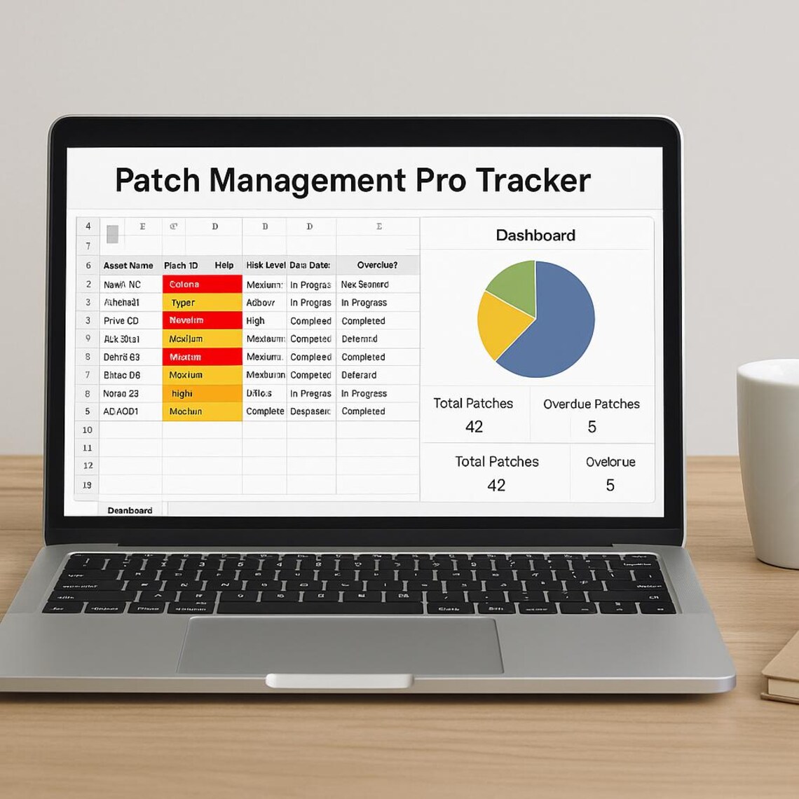 Patch Management Tracker | Excel Dashboard + Risk & CVSS Scores | IT ...