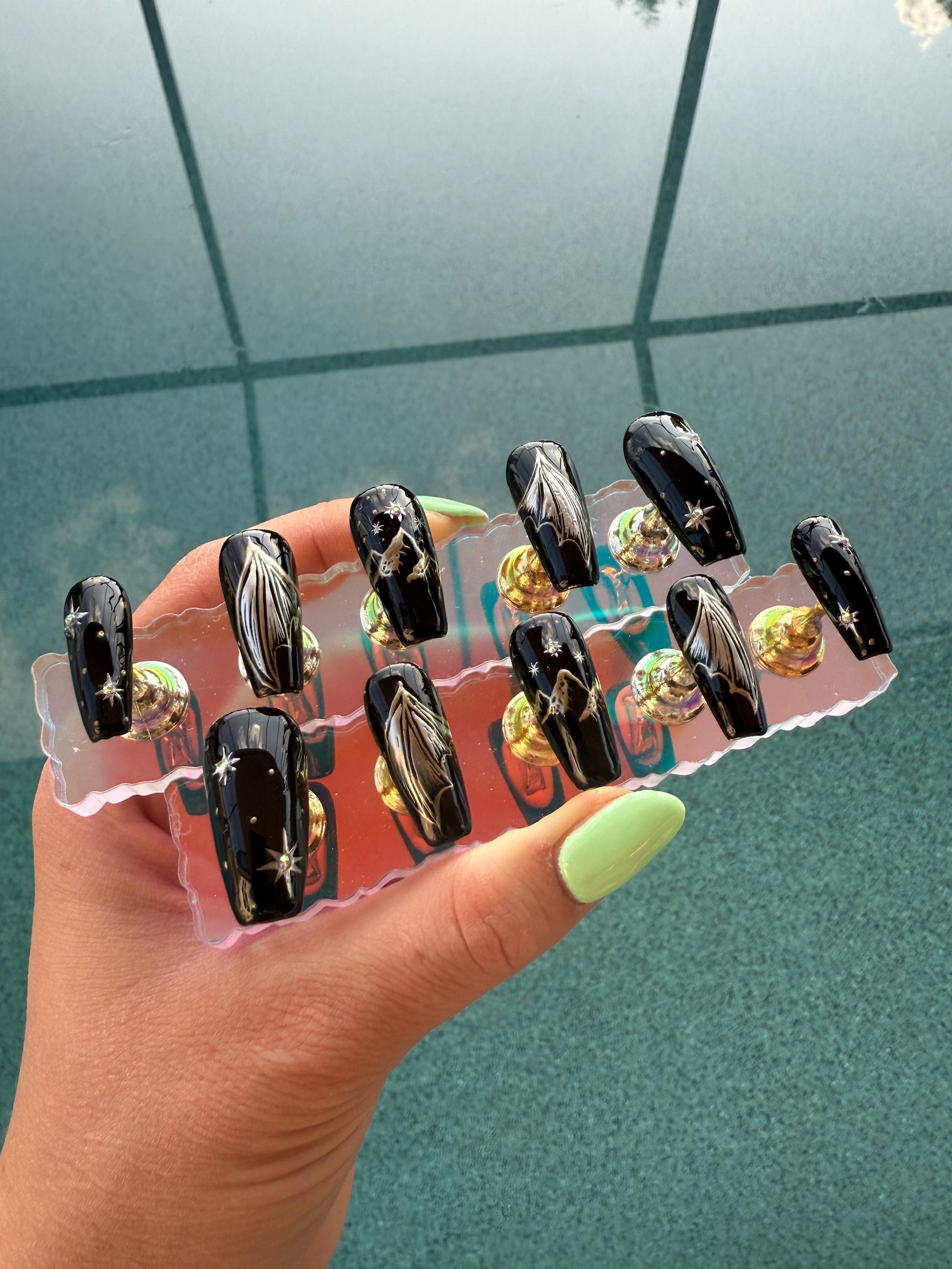 ACOTAR Night Court Inspired Press on Nails - Etsy