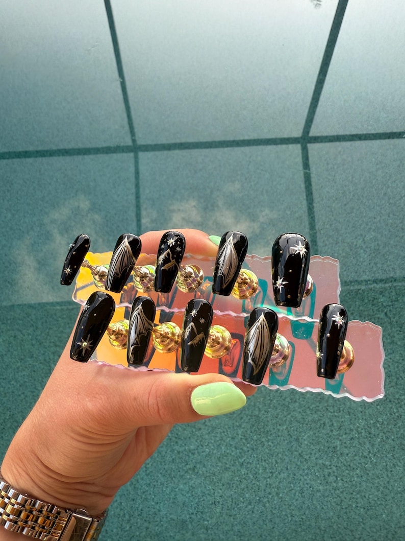 ACOTAR Night Court Inspired Press on Nails - Etsy