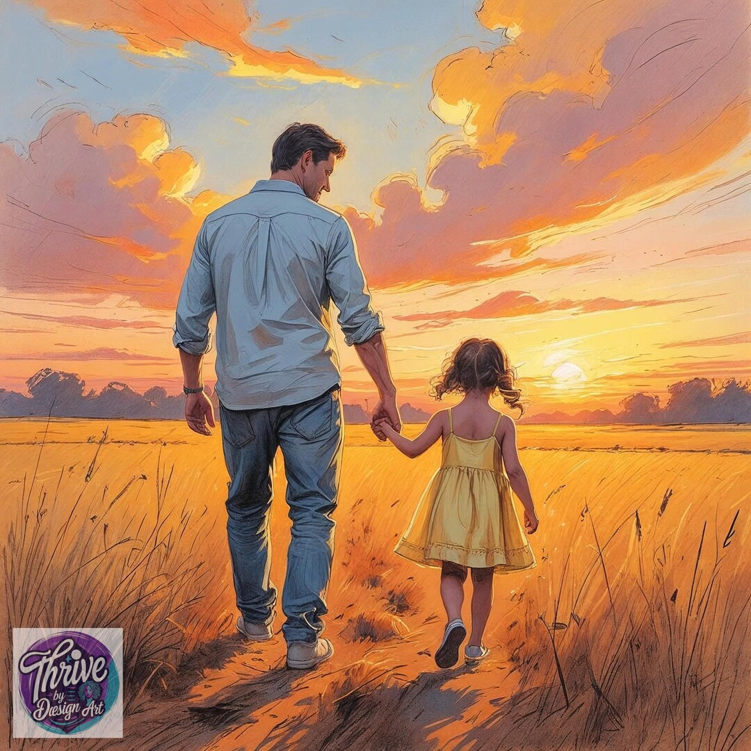Her First Hero - Father and Daughter at Sunset | Inspirational ...