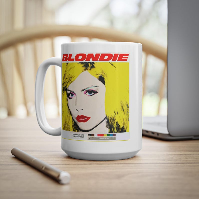 BLONDIE DEBBIE HARRY Greatest Hits Album Cover Vintage Coffee Mugs ...