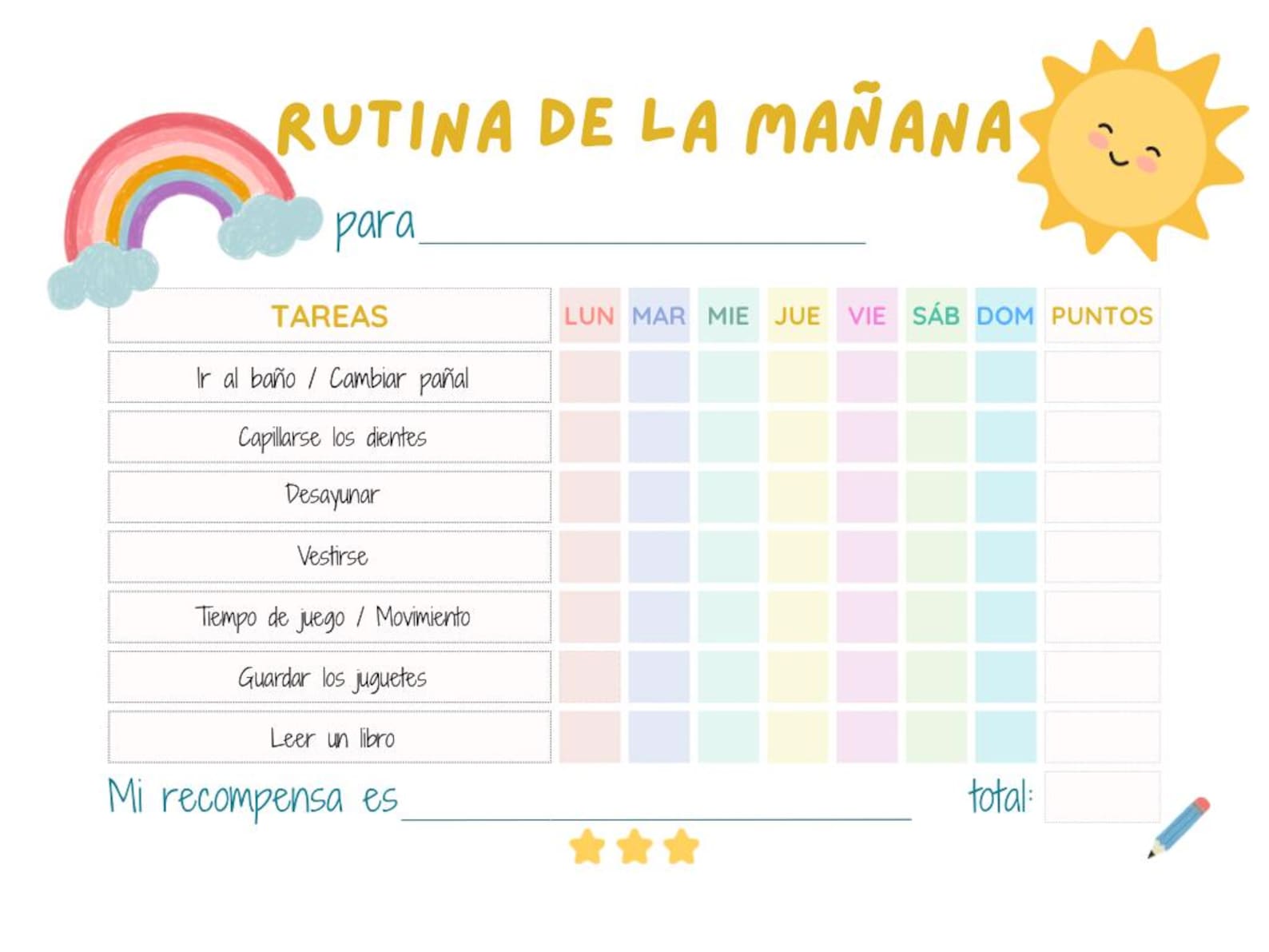Spanish Morning & Night Routine | Rutina Diaria Para Niños | Mañana Y ...