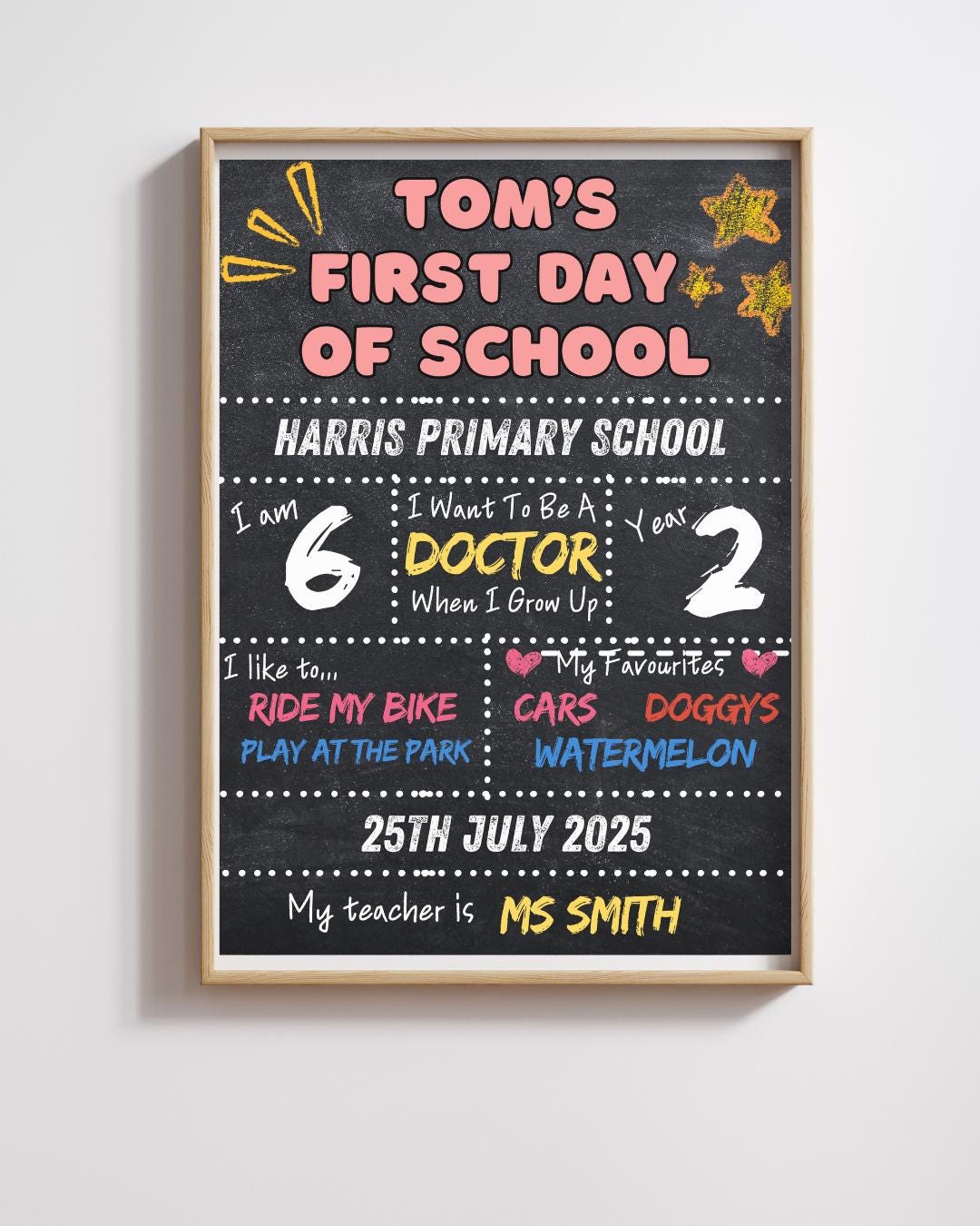 Editable First Day of School Sign | Printable PDF | Back to School ...