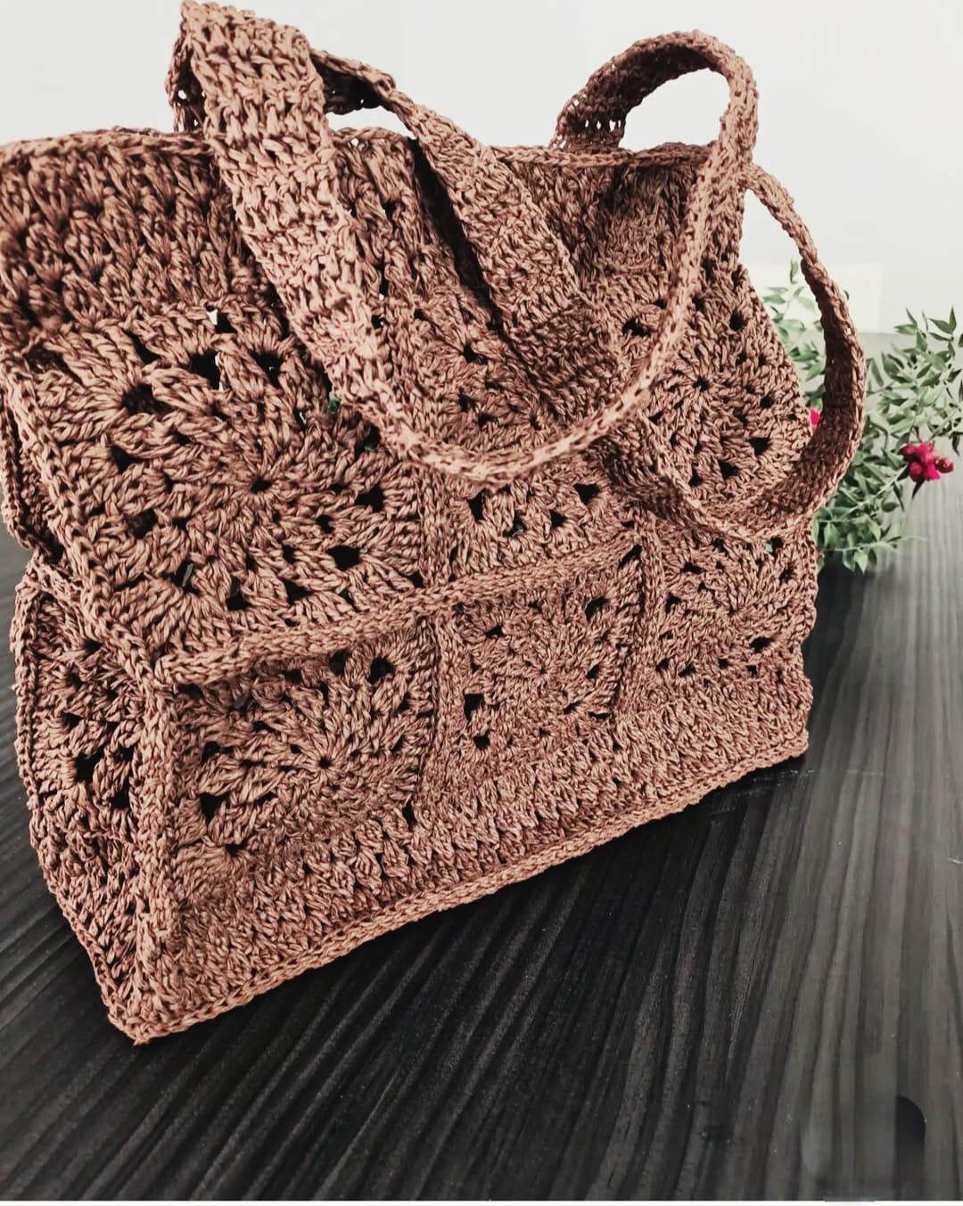 Handmade Crochet Paper Rope Bag: Elegant Beach Handbag - Etsy