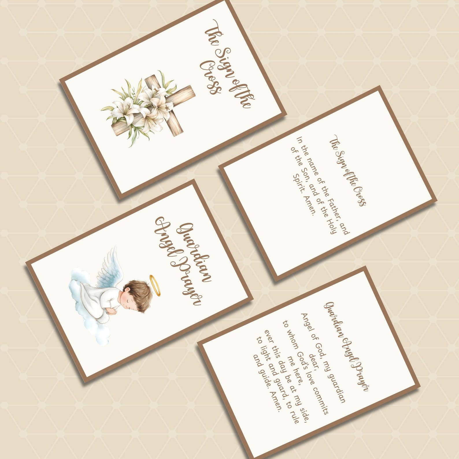 Catholic Prayer Cards for Kids | Printable Digital | First Communion ...