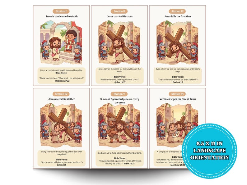 Stations of the Cross Printable Cards | Catholic via Crucis Prayer ...