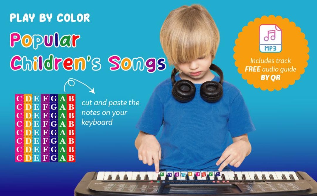 Play Piano by Color for Kids – Easy Beginner Piano Book With Color ...