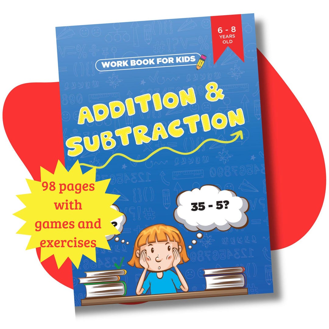 98 Math Worksheets for 1st and 2nd Grade: Addition and Subtraction ...