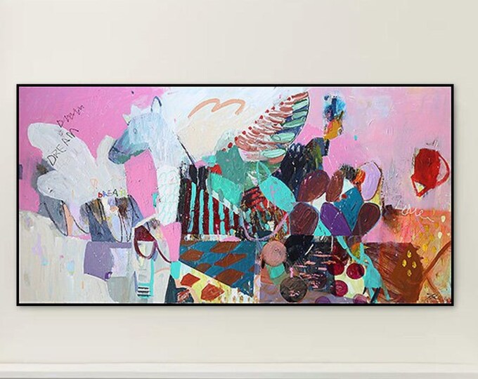 Multi Color, Colorful Abstract-original Abstract Painting - Acrylic on ...