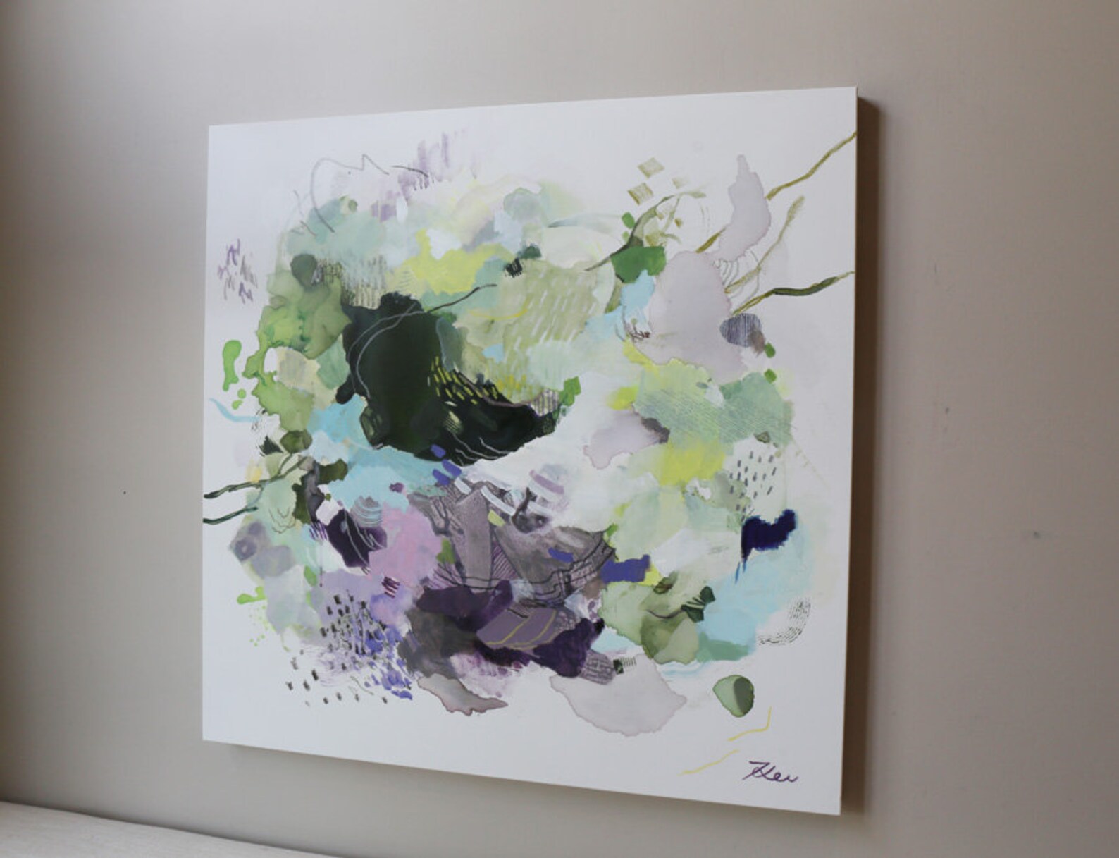 Pintura de arte pintura abstracta arte de lienzo pintura - Etsy España