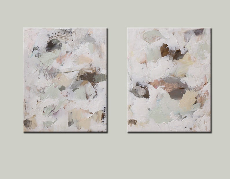 Soft Color Abstract Artmodern Painting small Abstract - Etsy