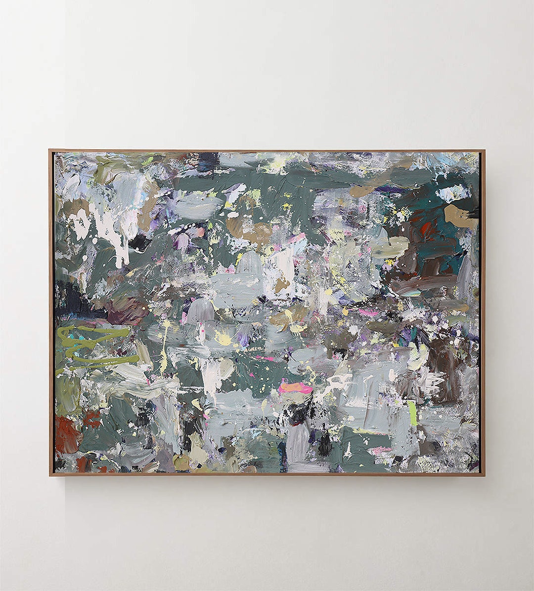 Deep Green Abstract,.canvas Art,wall Deco Artwork Contemporary Art ...