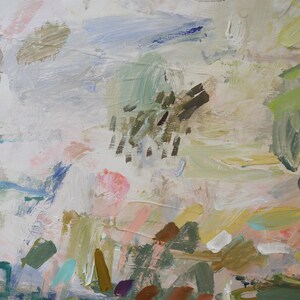 Original Abstract Painting,soft Colors Abstract,large Canvas Art,coral ...