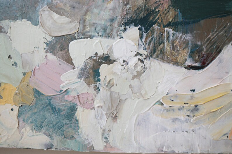 Monotone Thick Textured Abstract Paintingabstract Canvas - Etsy