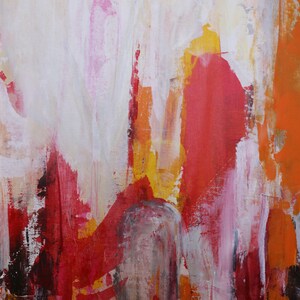 Red, Orange Abstract Painting,modern Abstract-contemporary Art, Large ...