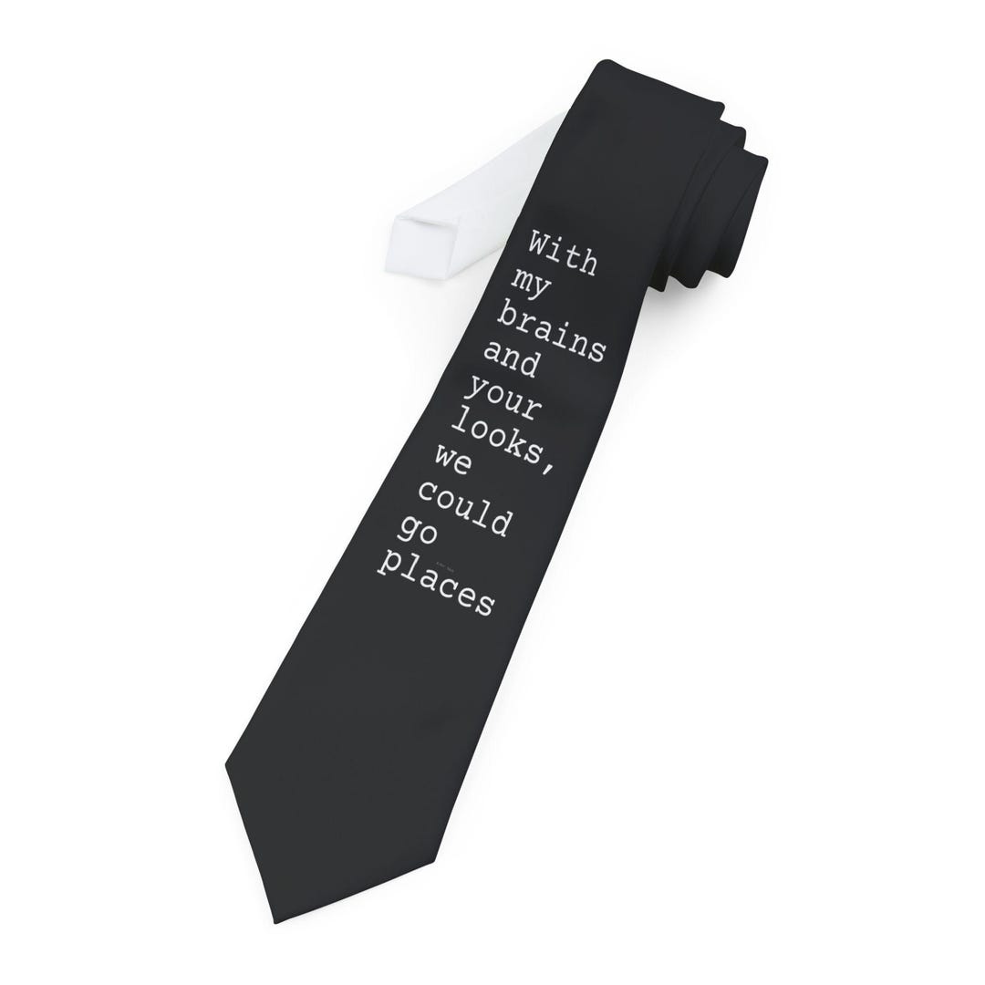 Vintage Film Noir Necktie With Classic Movie Quote Timeless Elegance ...