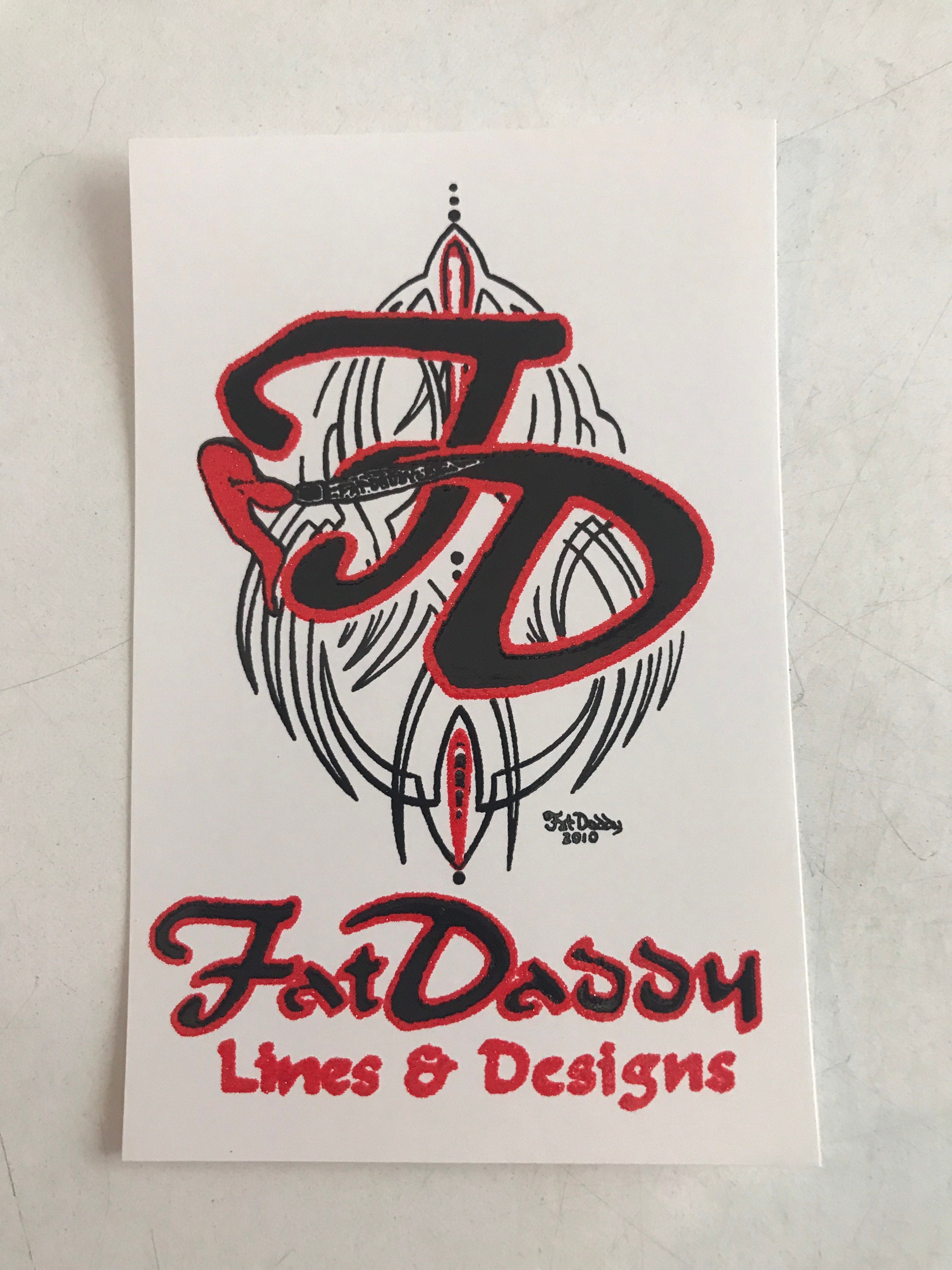 Fat Daddy Kustom Logo Stickers - Etsy Australia