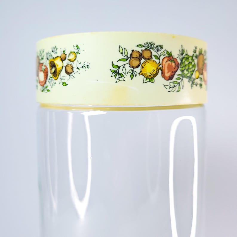 Vintage Pyrex Spice of Life Glass Canister, 1970s Store N See Corning ...
