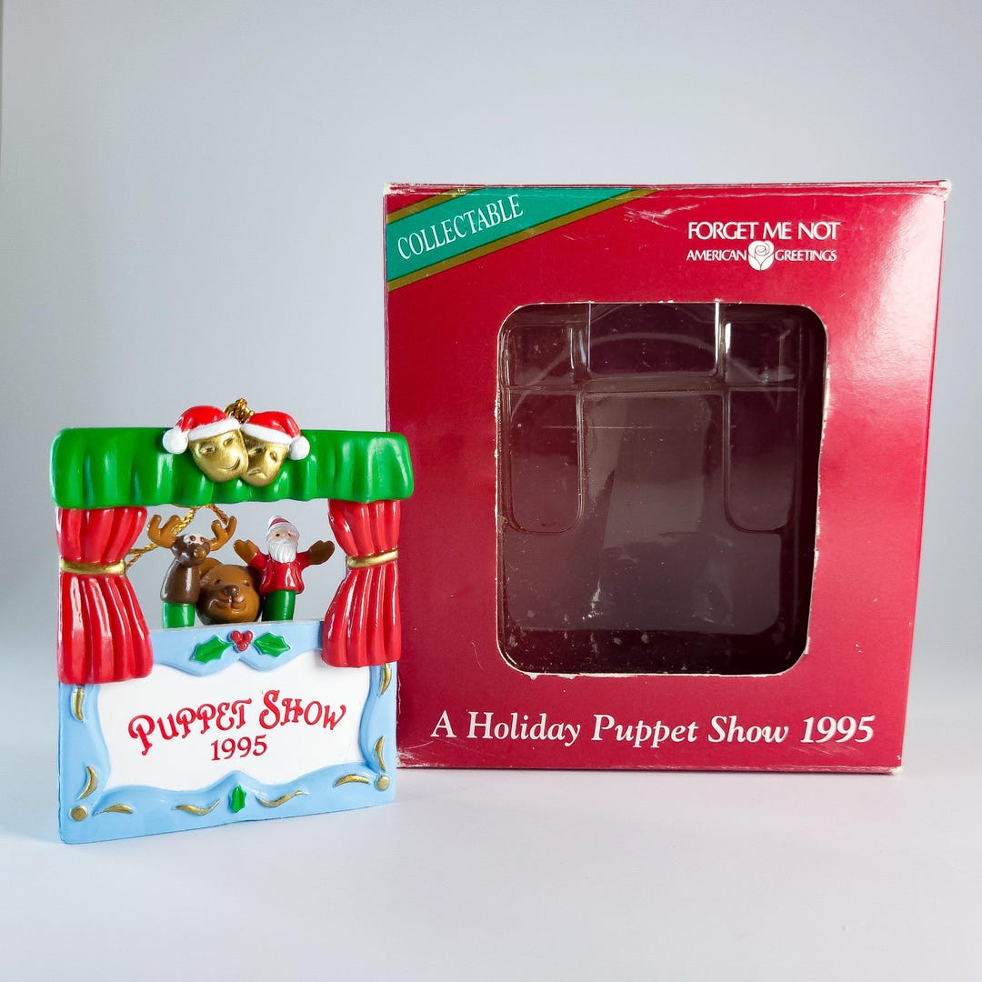 1995 Holiday Puppet Show Christmas Tree Ornament - Etsy