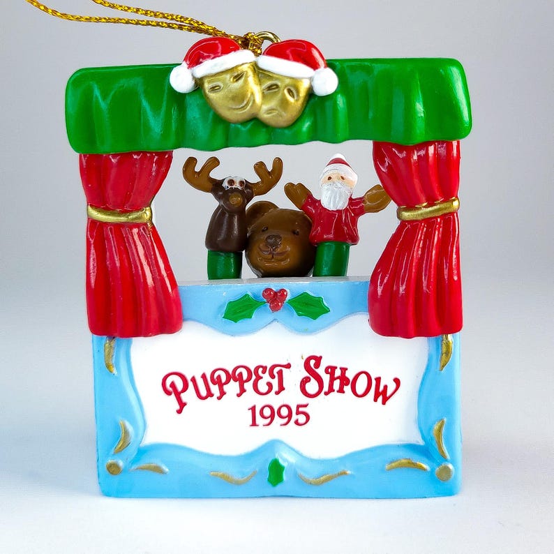 1995 Holiday Puppet Show Christmas Tree Ornament - Etsy