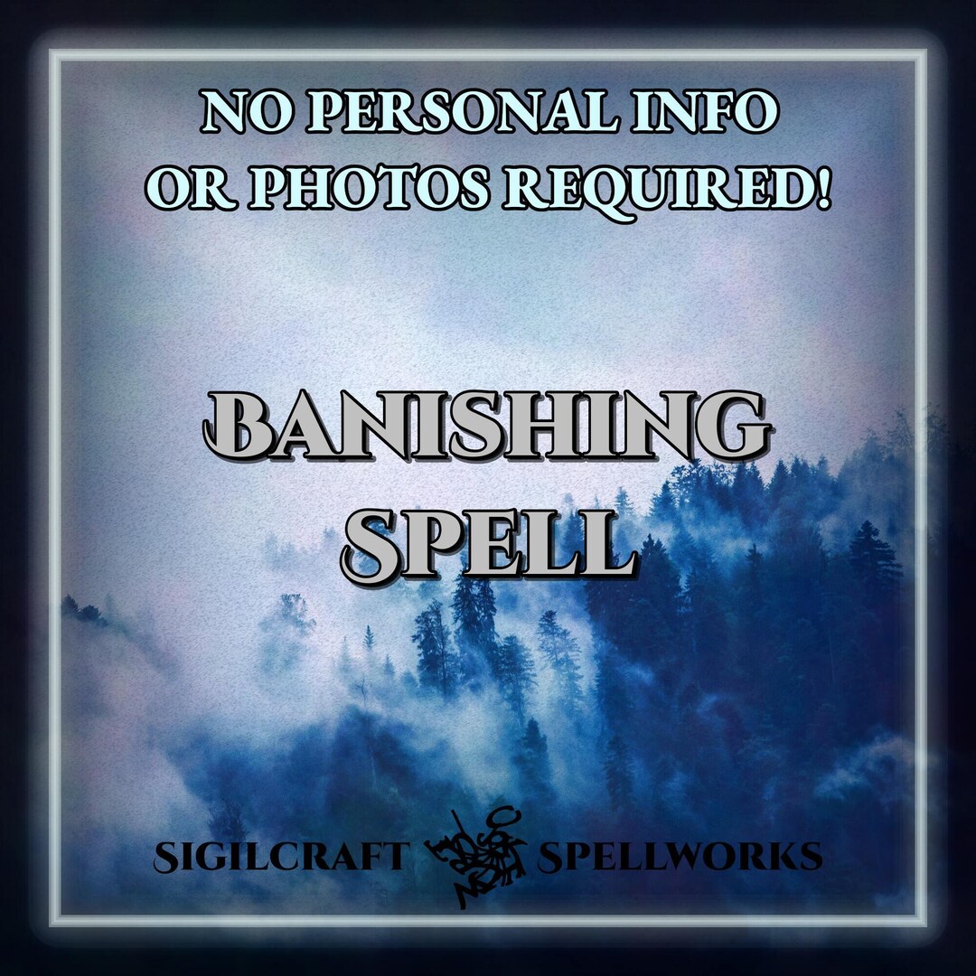 Banishing Spell | Ritual Spell Casting With Printable PDF Sigil | Cord ...