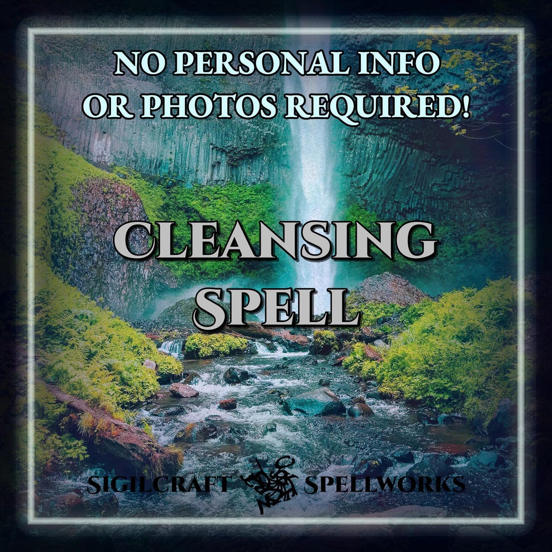 Cleansing Spell | Ritual Spell Casting With Printable PDF Sigil ...