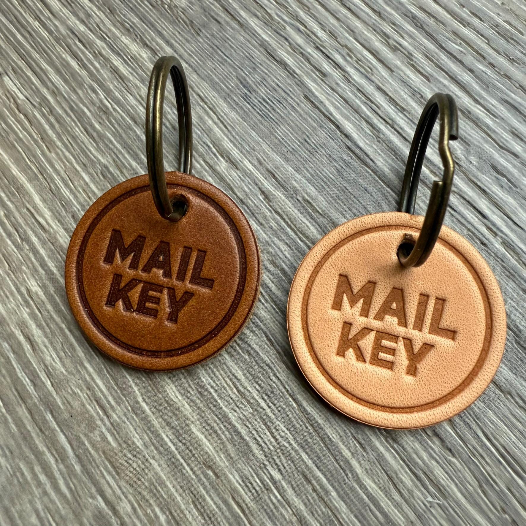 Key Labels - Leather Keychains – Heat Stamped Full Grain Tags for ...