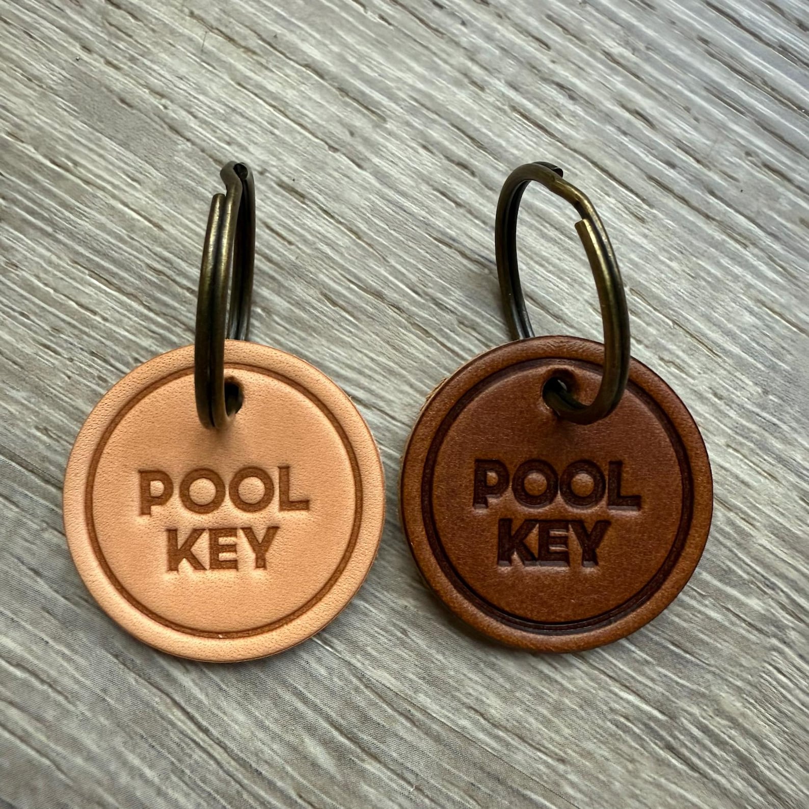 Key Labels - Leather Keychains – Heat Stamped Full Grain Tags for ...