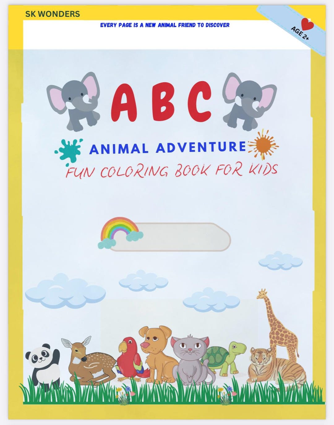 A–Z Animal Coloring Book for Kids | 56 Pages | Marker-friendly ...