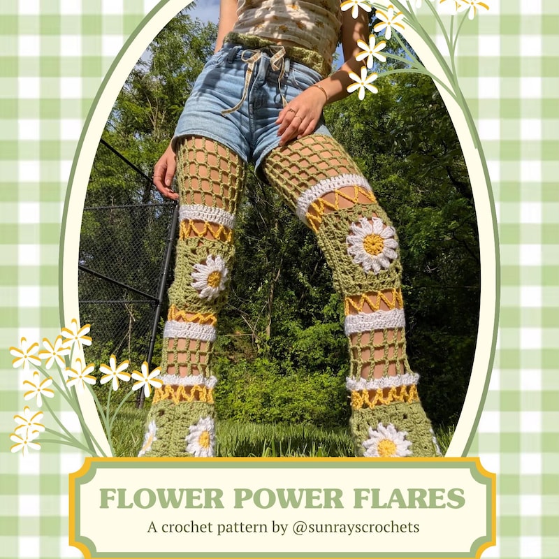 Schlaghose flower power - Etsy.de