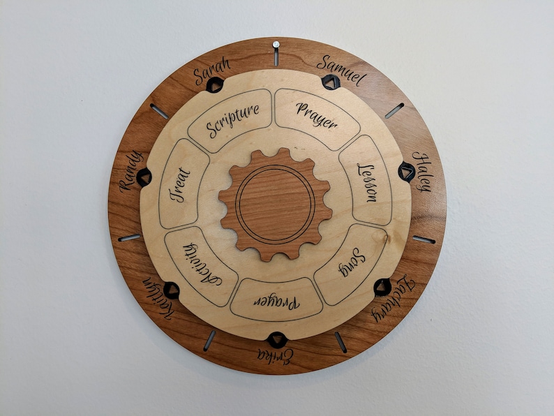 Family Home Evening Wheel - Etsy