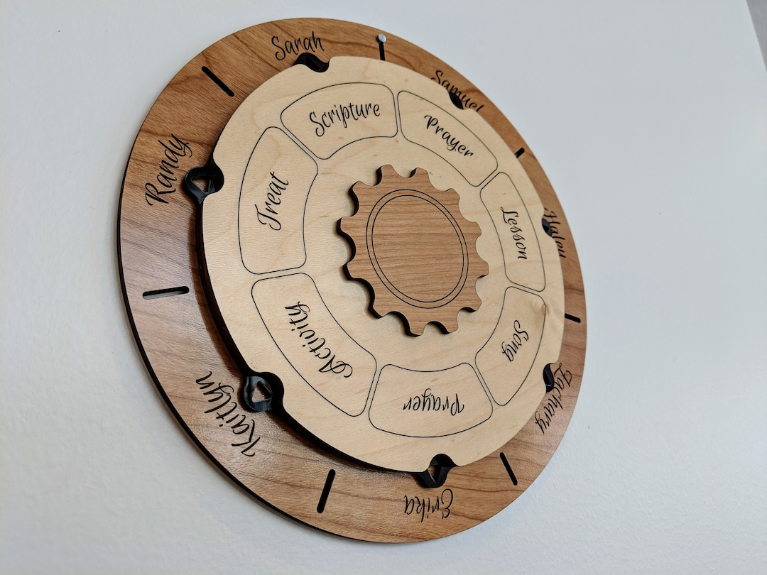 Family Home Evening Wheel - Etsy