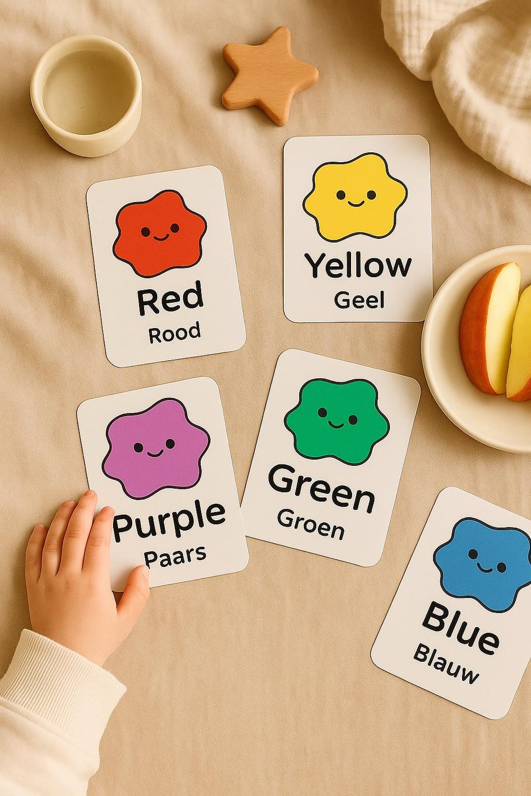 Dutch English Color Flashcards – Printable Bilingual Learning Cards PDF ...