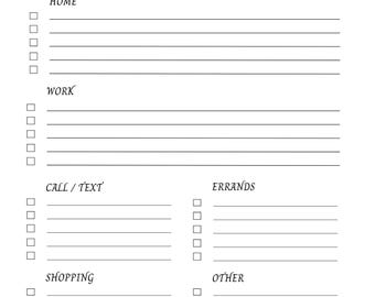 Brain Dump Planner Page - Organize Your Thoughts! Digital Download ...