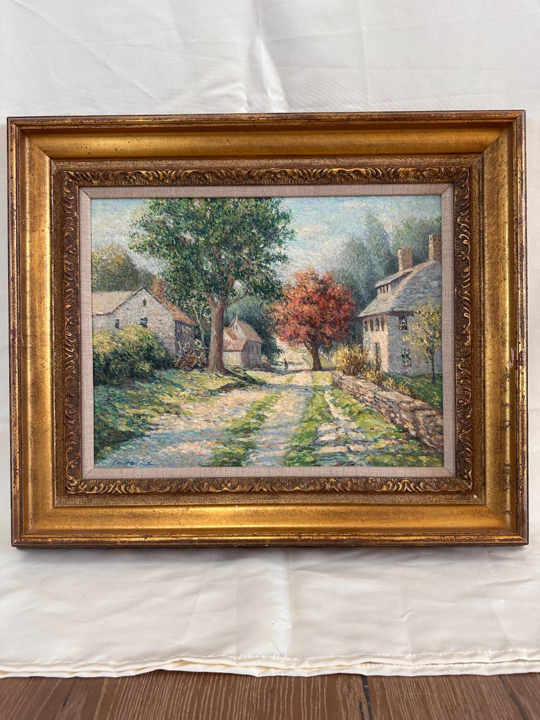 Christian Title Original Oil on Canvas Framed in Original Frame From De ...