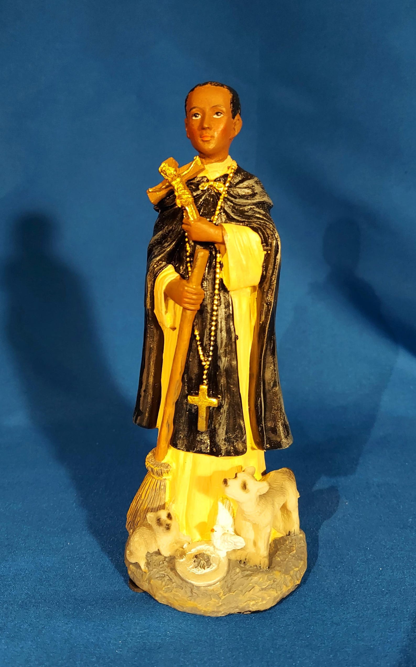 Saint Martin De Porres Statue: Vodou Baron Samdi Altar Figure Loa Lwa ...
