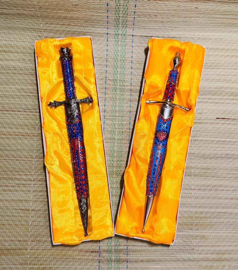 Ezili Dantor Ponya Dagger Ezili Danto Vodou Knife Heart and Veve ...