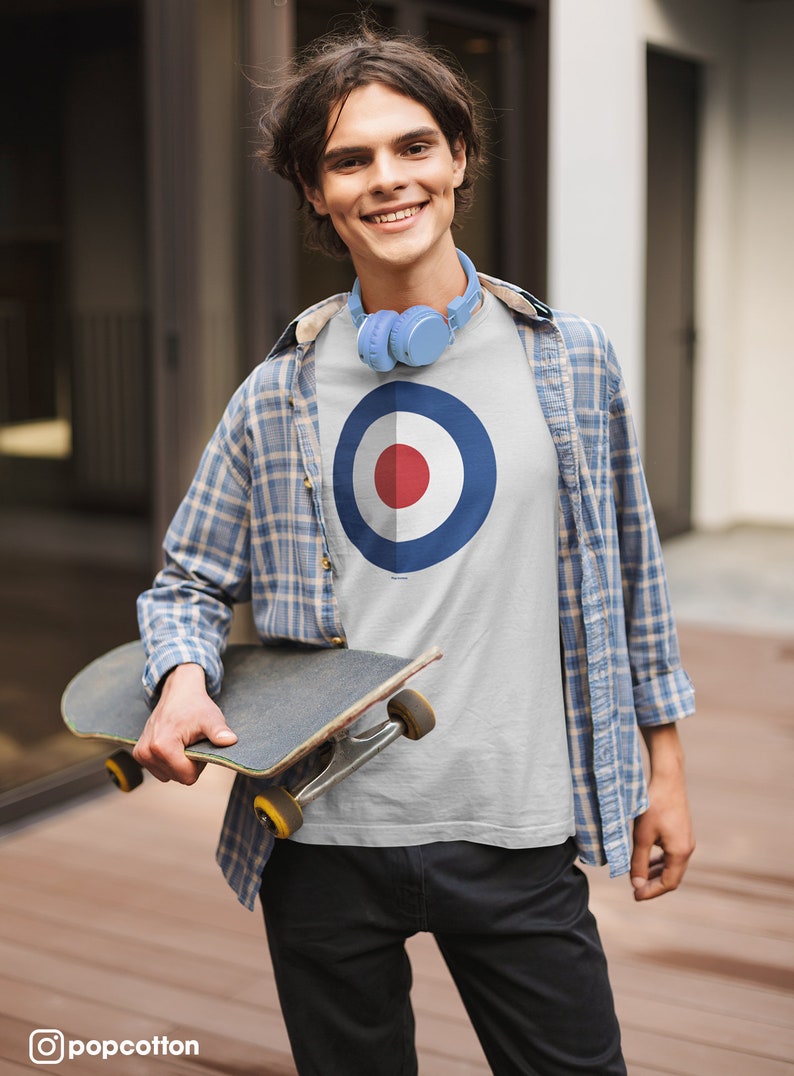 Folded 3D British 60s Mod Target Logo Pop Art RAF Roundel Symbol Pop ...