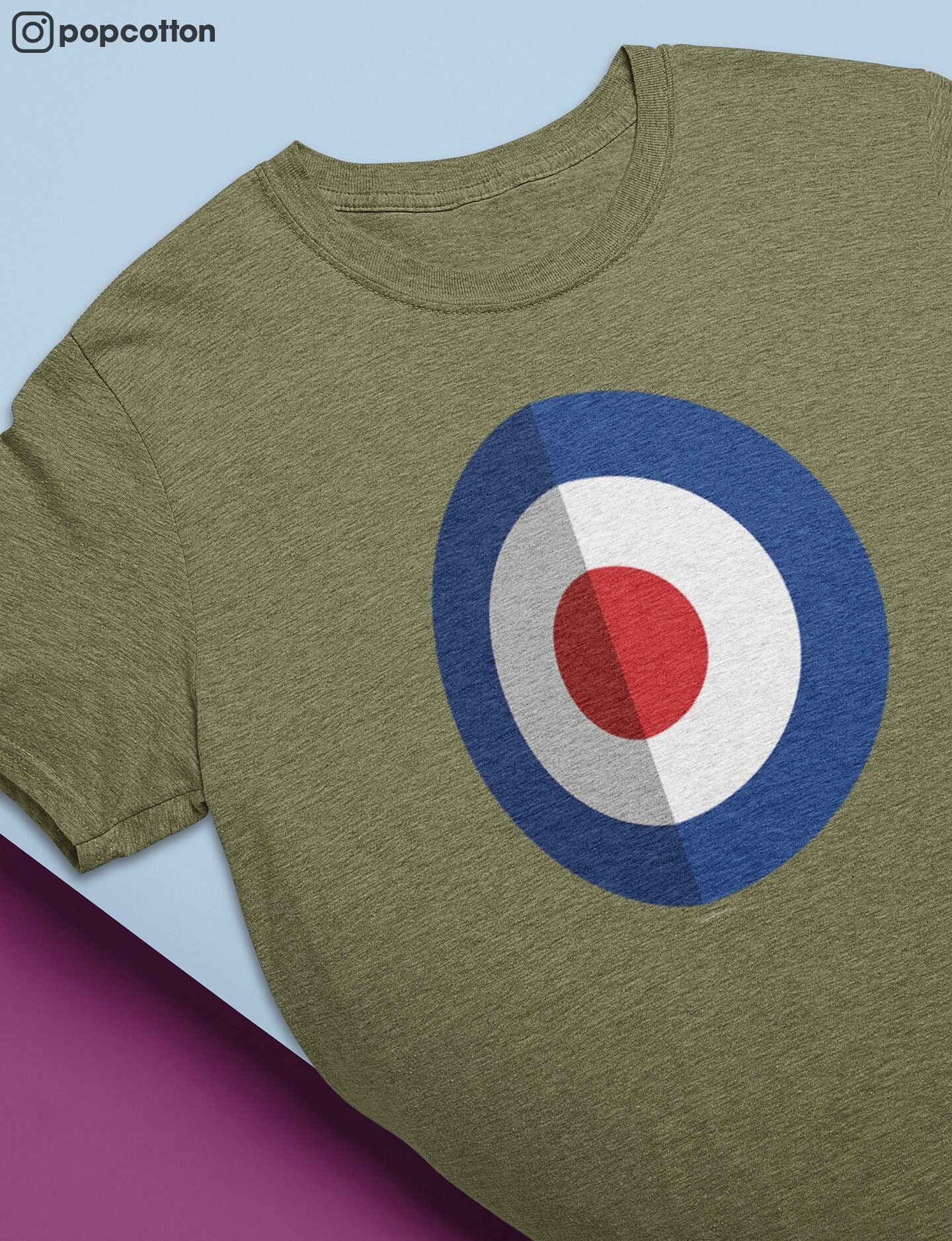 Folded 3D British 60s Mod Target Logo Pop Art RAF Roundel Symbol Pop ...