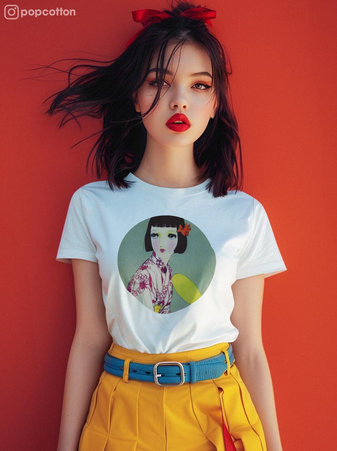 Vintage Junichi Nakahara Japanese Flapper Girl Anime Manga Art Pop ...