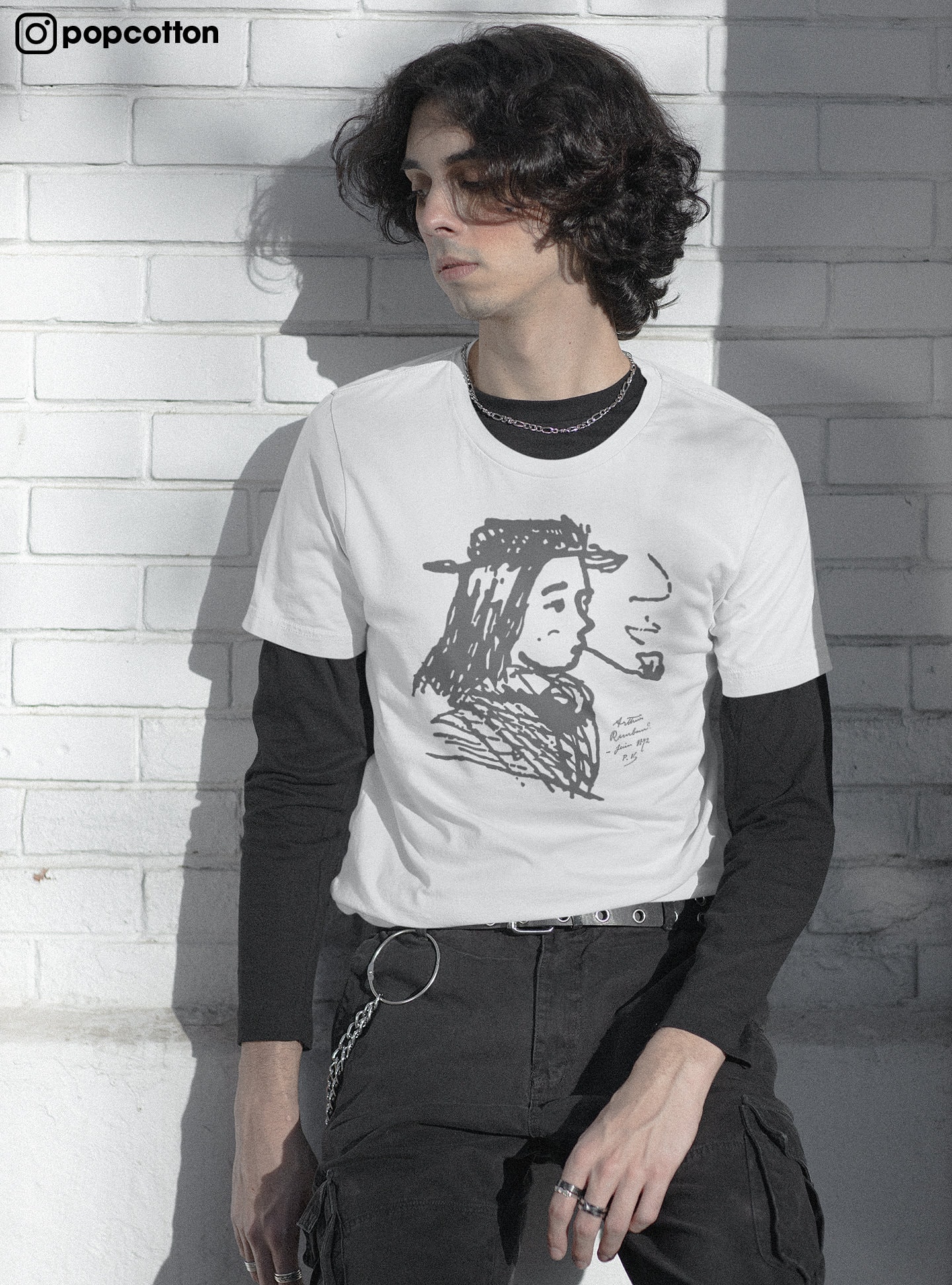 Arthur Rimbaud Sketch by Paul Verlaine Victorian French Poet Bohemian ...