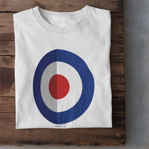 Folded 3D British 60s Mod Target Logo Pop Art RAF Roundel Symbol Pop ...