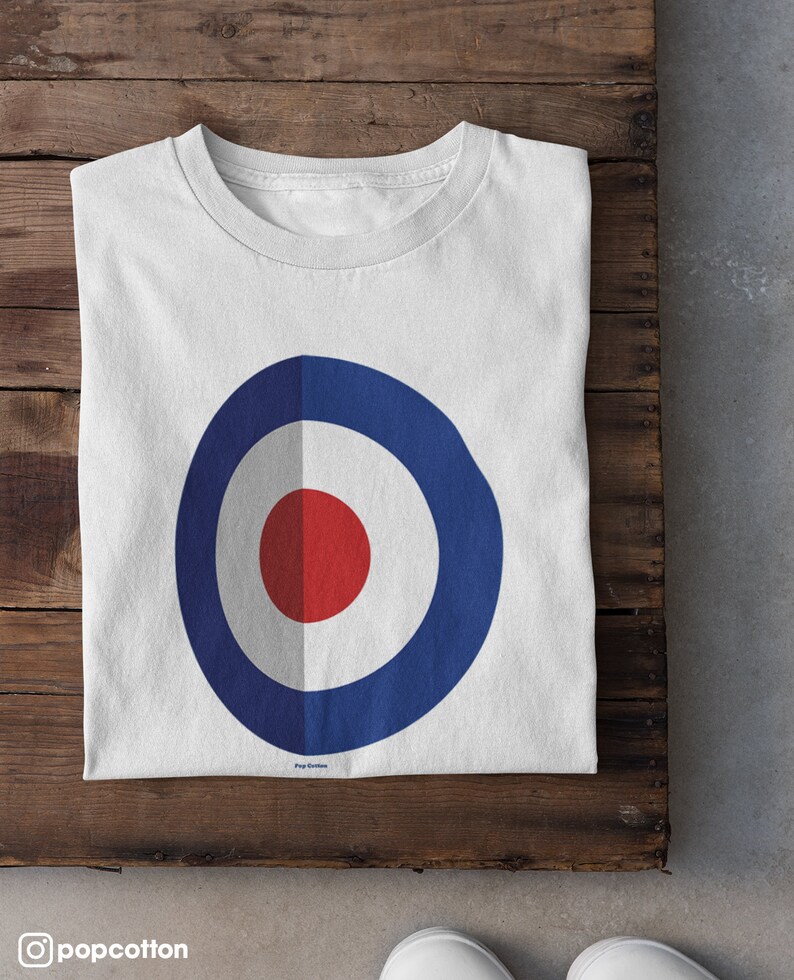 Folded 3D British 60s Mod Target Logo Pop Art RAF Roundel Symbol Pop ...