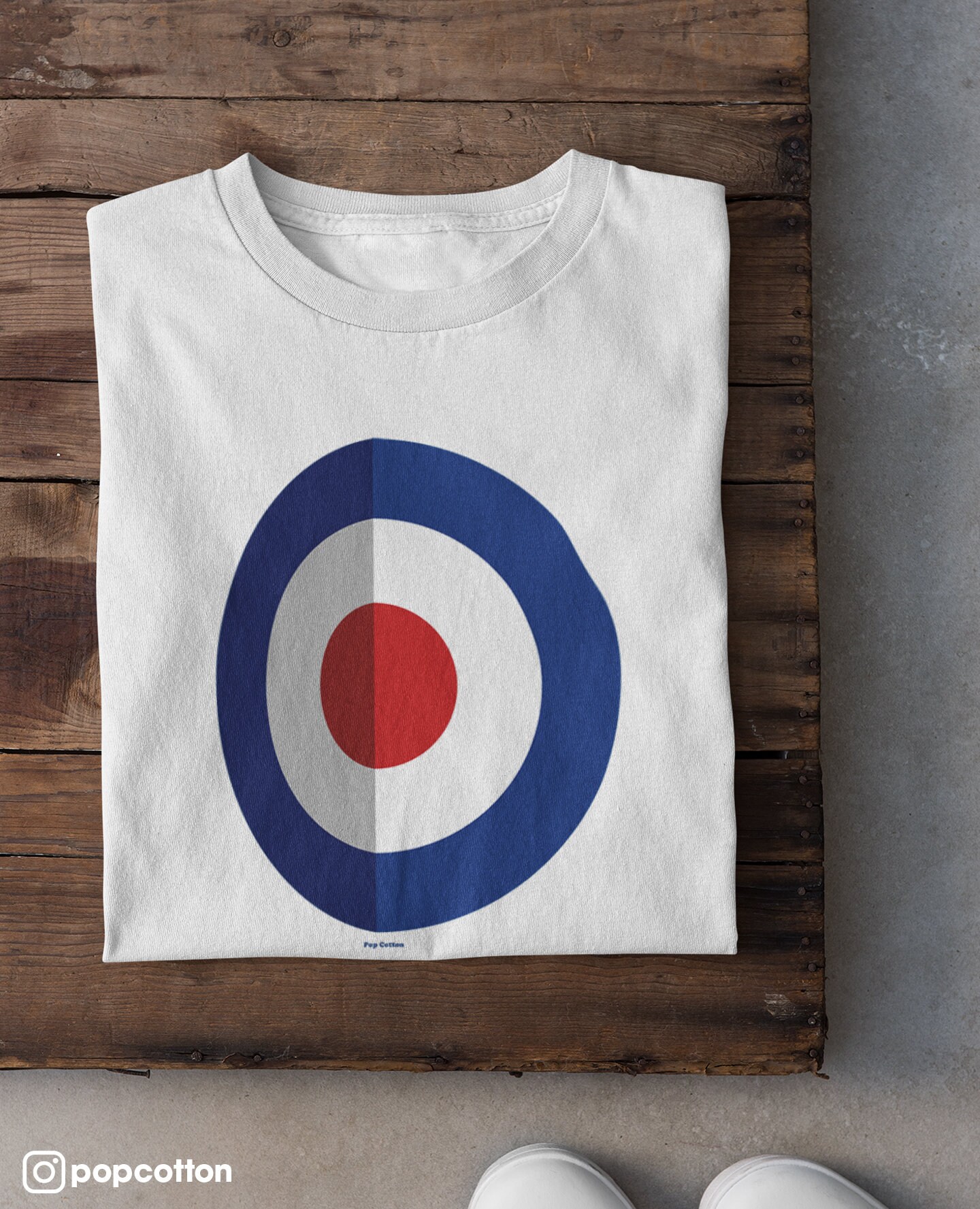 Folded 3D British 60s Mod Target Logo Pop Art RAF Roundel Symbol Pop ...